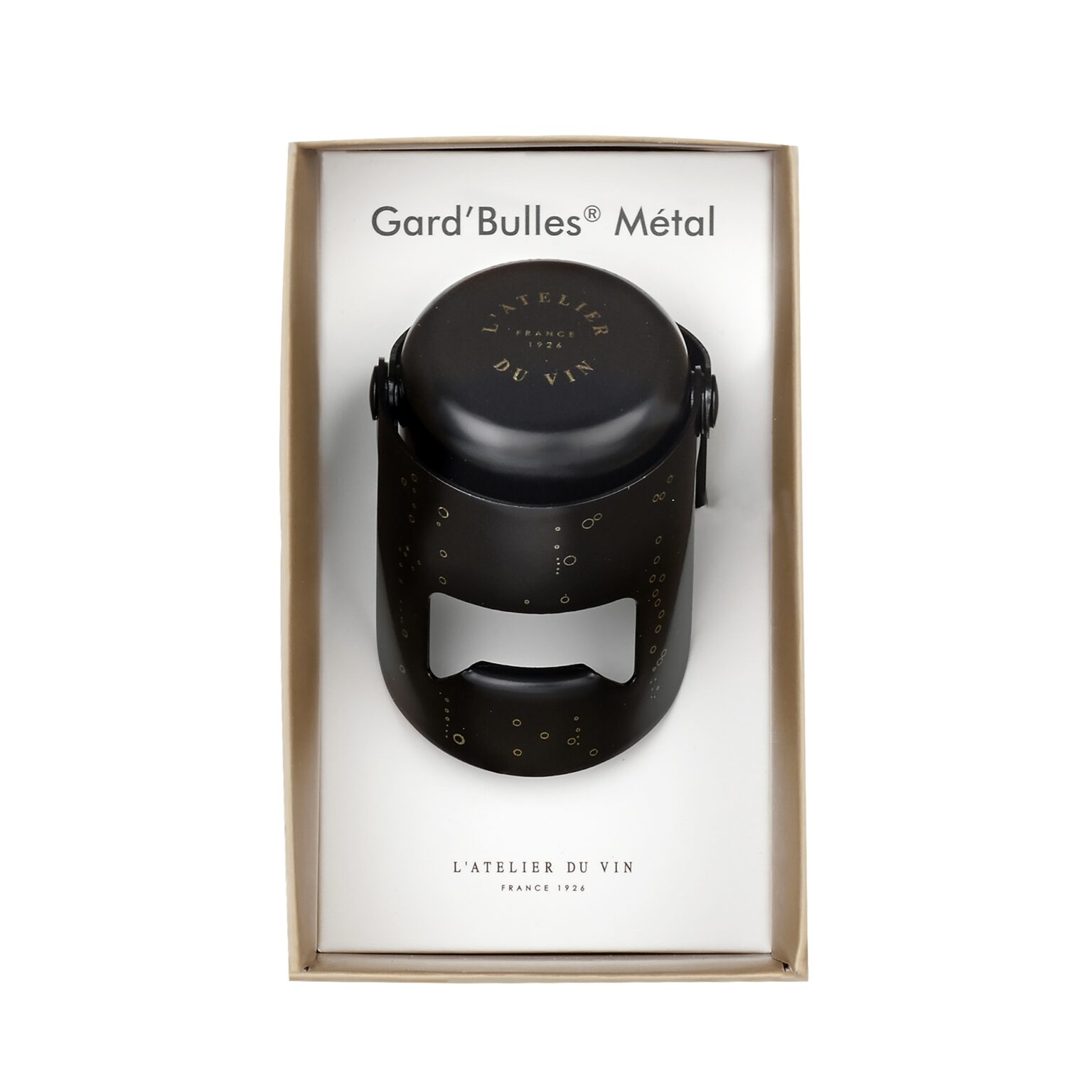 Bouchon à Champagne Hermétique – Gard’Bulles Métal